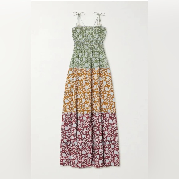 Hannah Artwear | Dresses | Hannah Art Wear Sunhara Tiered Printed Maxi ...